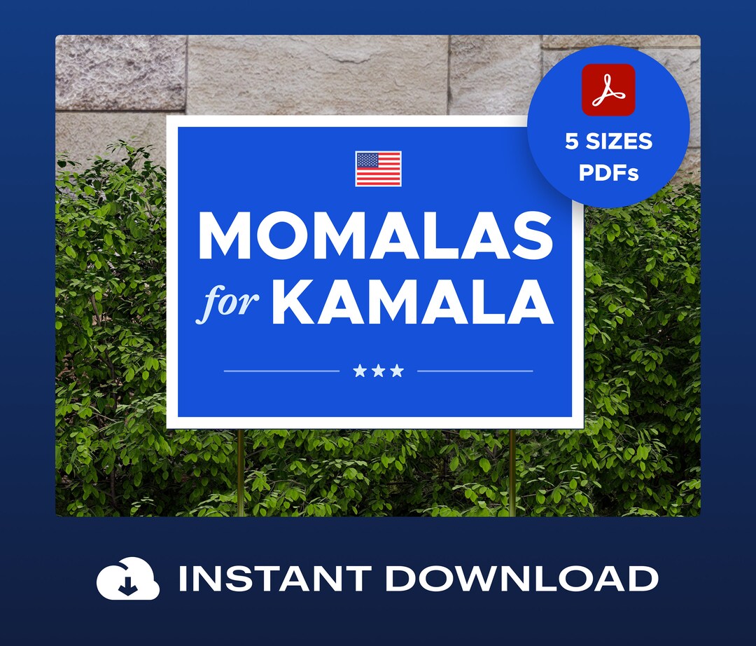 Printable Moms/momalas for Harris Walz Sign, Elect Harris Walz 2024 ...
