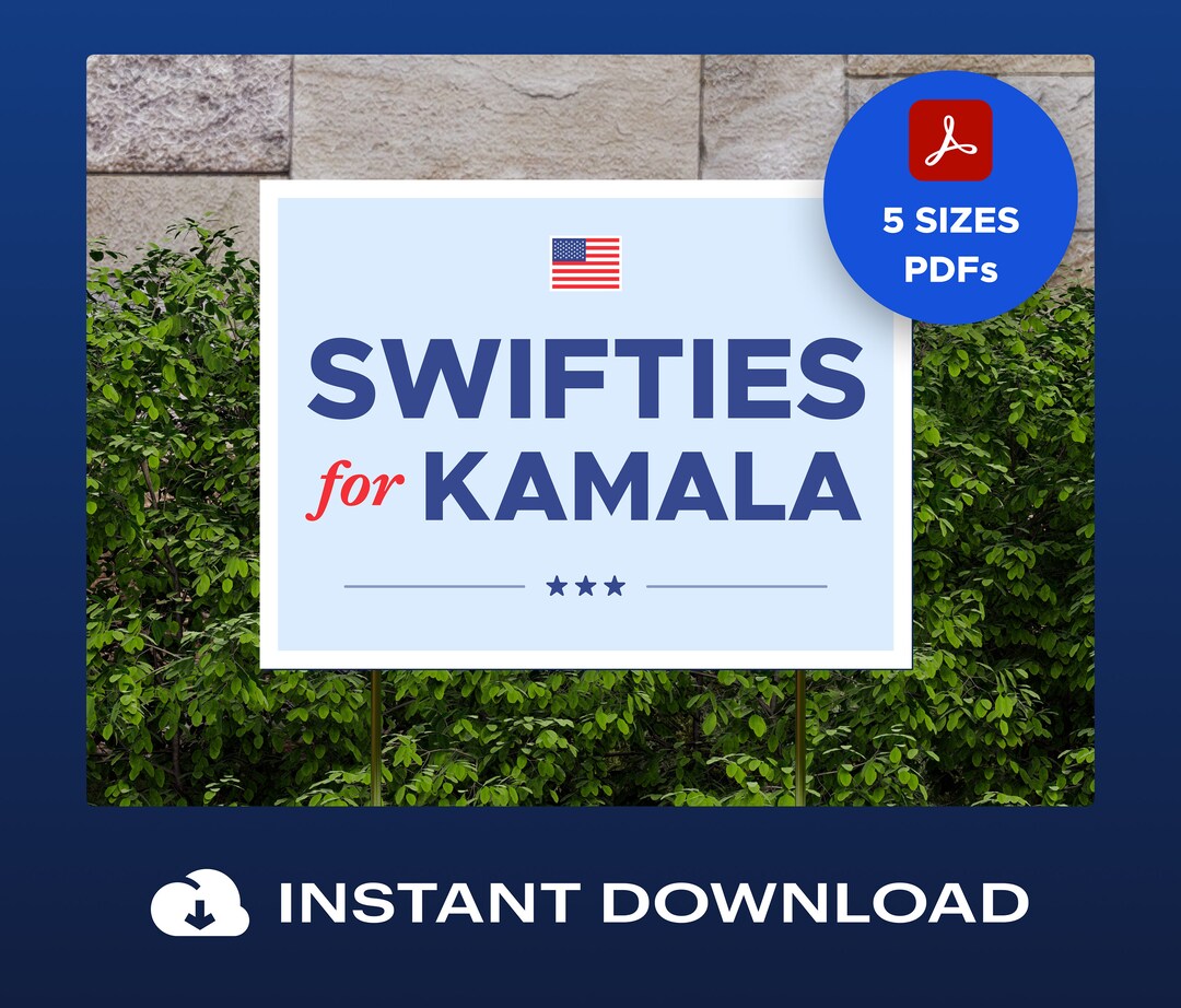 Printable Swifties for Harris Sign DIY Election Night Party Signs ...