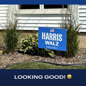 Printable Harris Walz Obviously Sign, Instant Download DIY Election ...