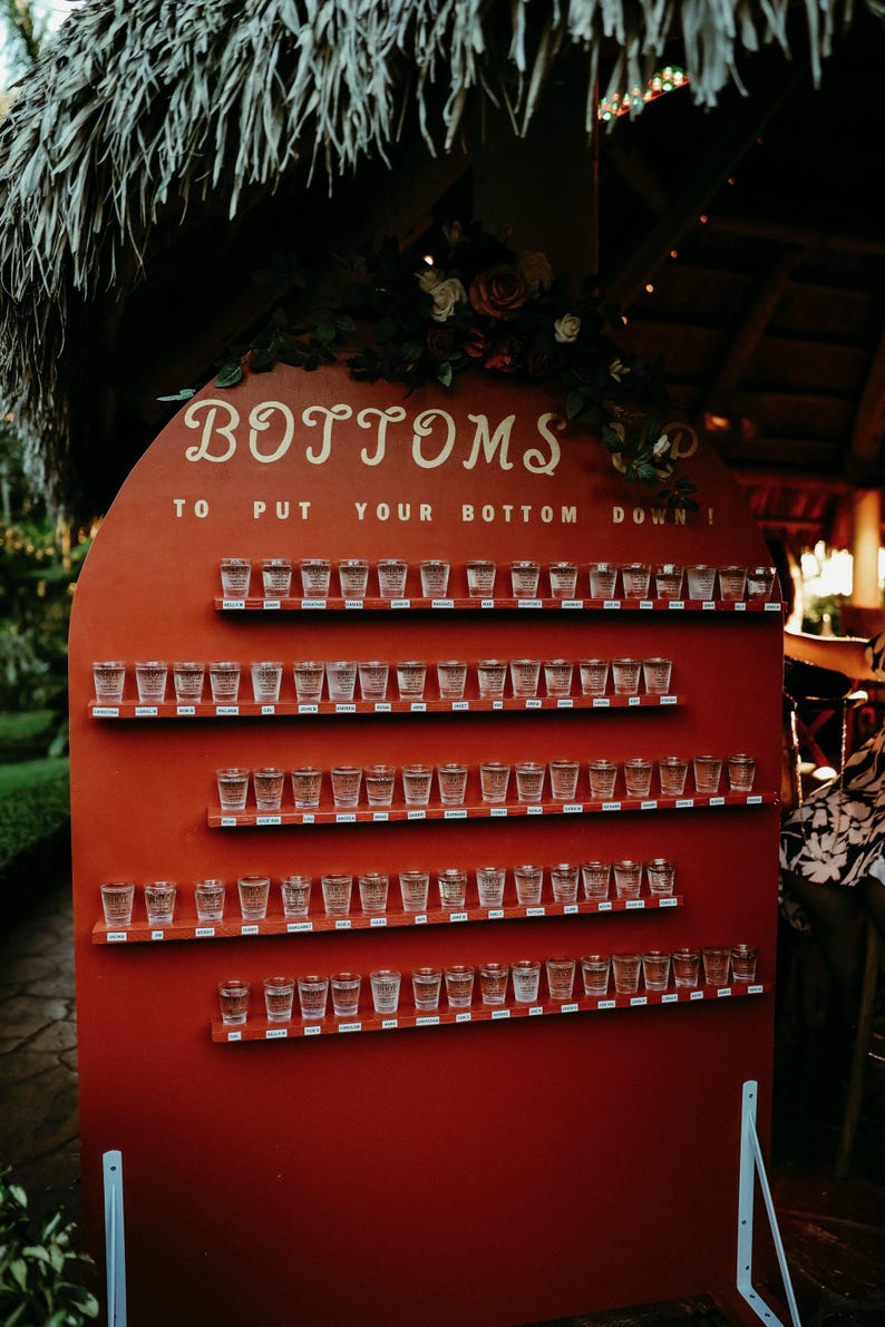 Seating Shot Wall for Wedding - Etsy