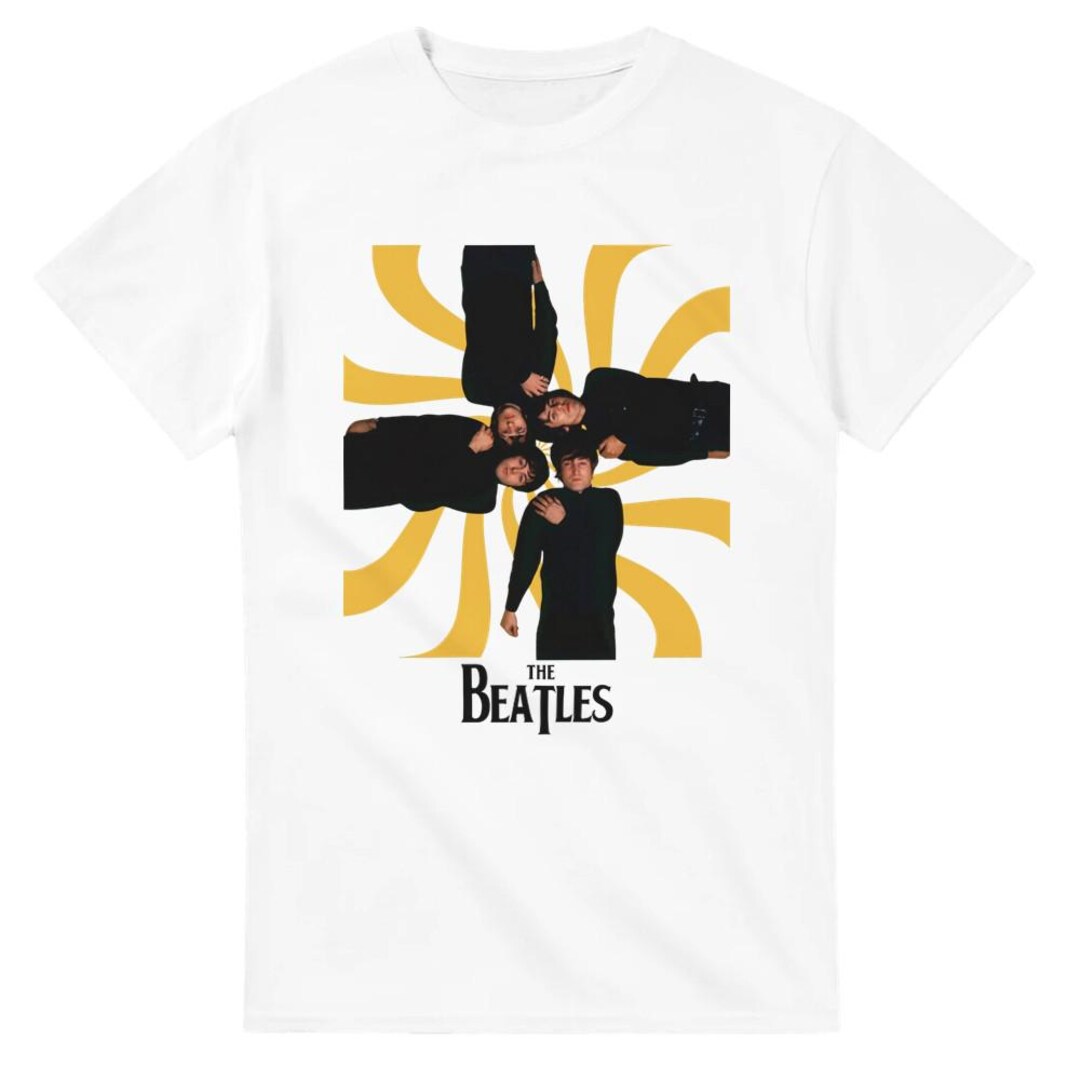 The Beatles Retro Swirl T-shirt Vintage 60s Band Tee Psychedelic Rock ...