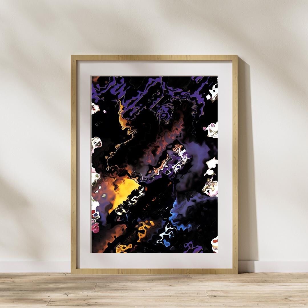 Prince Poster Purple Rain Album Cover Artwork Abstract Music Print ...