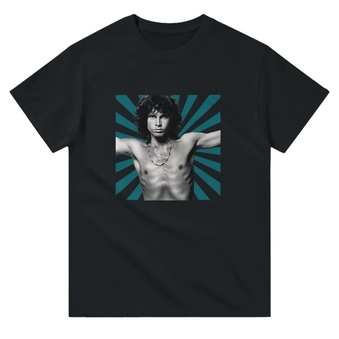 Jim Morrison T-shirt Iconic Retro 70s Rock the Doors Graphic Tee ...