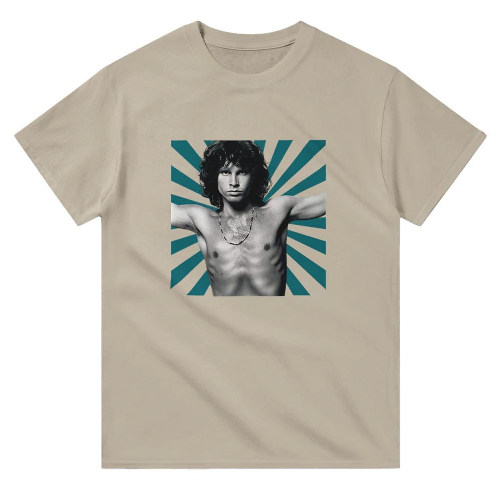 Jim Morrison T-shirt Iconic Retro 70s Rock the Doors Graphic Tee ...