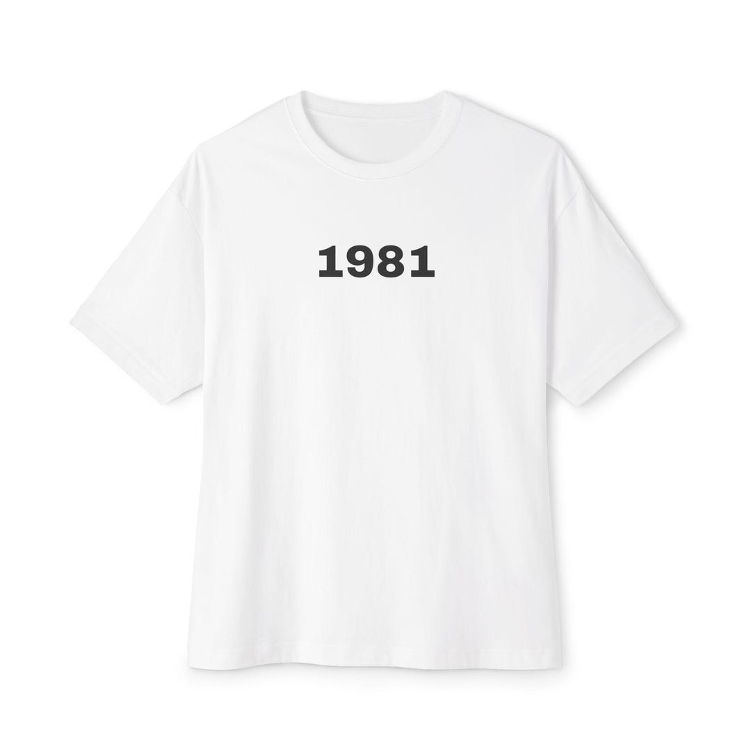1981 Birthday Year Number T-shirt for Men/women Born in 1981 T-shirt ...