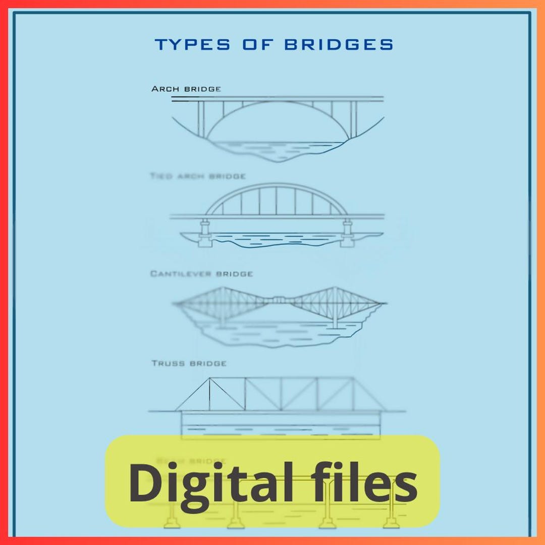 Different Types of Bridges Infographics - Etsy