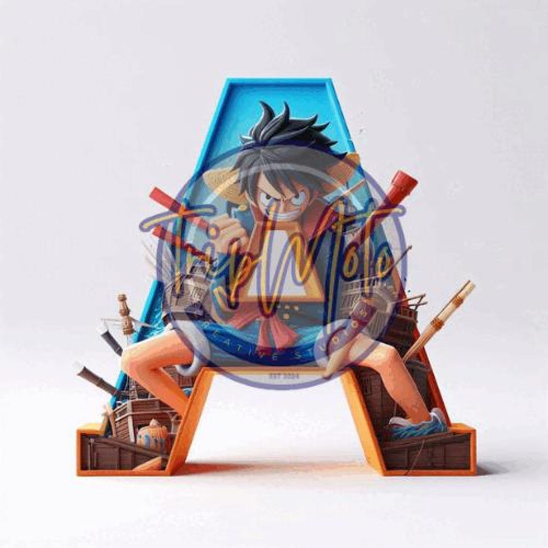 One Piece Anime Letters A-E - Etsy