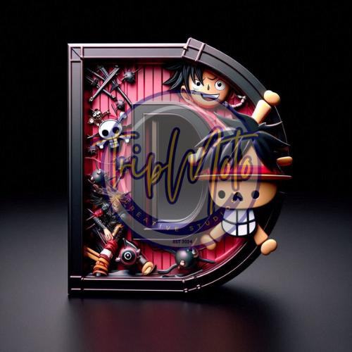 One Piece Anime Letters A-E - Etsy