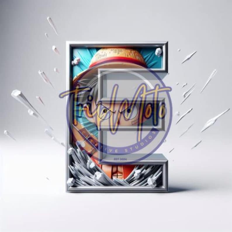 One Piece Anime Letters A-E - Etsy