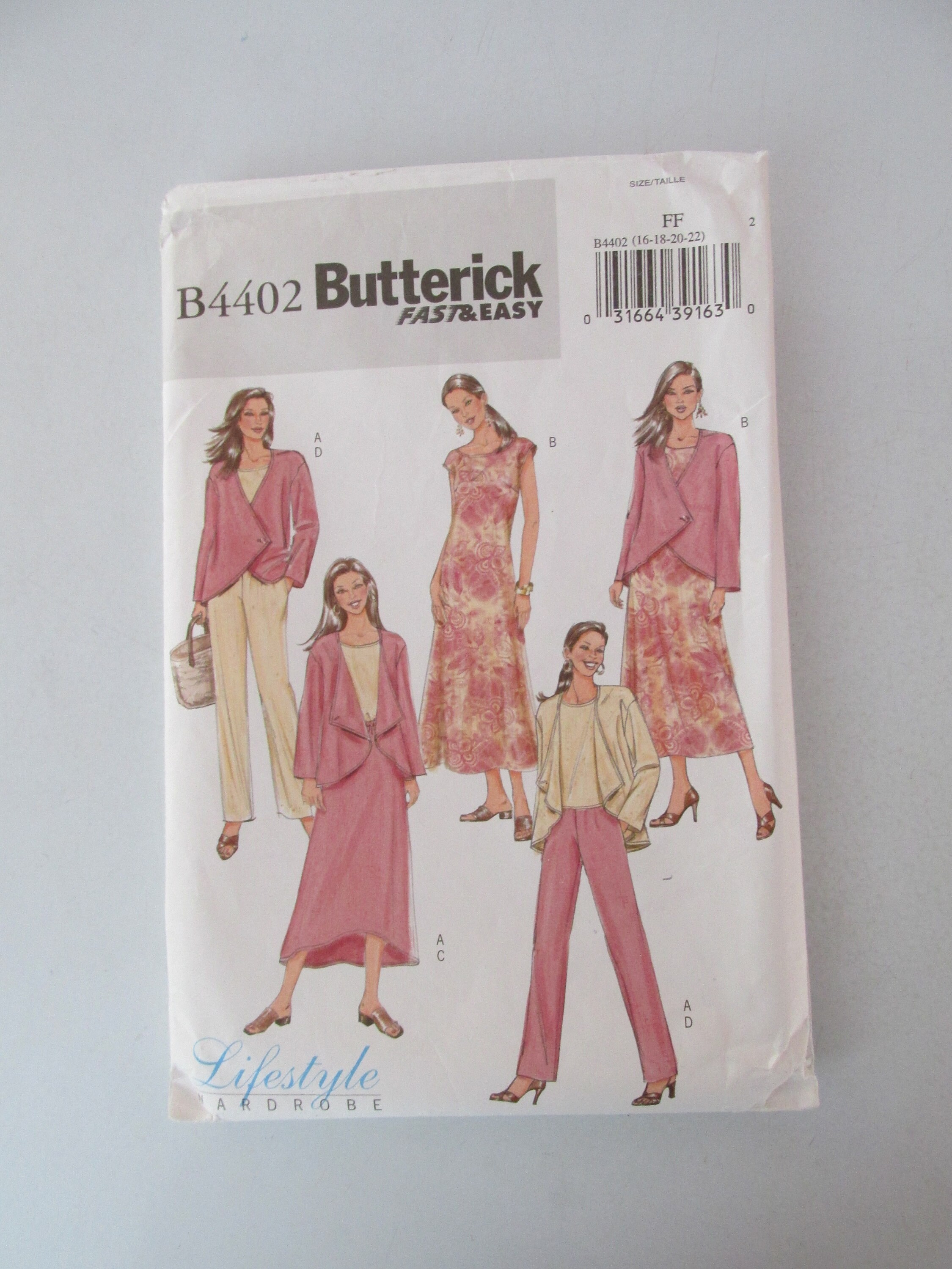 Butterick CUT Sewing Pattern 4402 Misses Jacket | Etsy