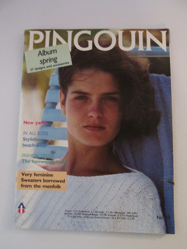 Sewing & Fiber Soft Sweaters for Spring Pingouin Knitting Pattern ...