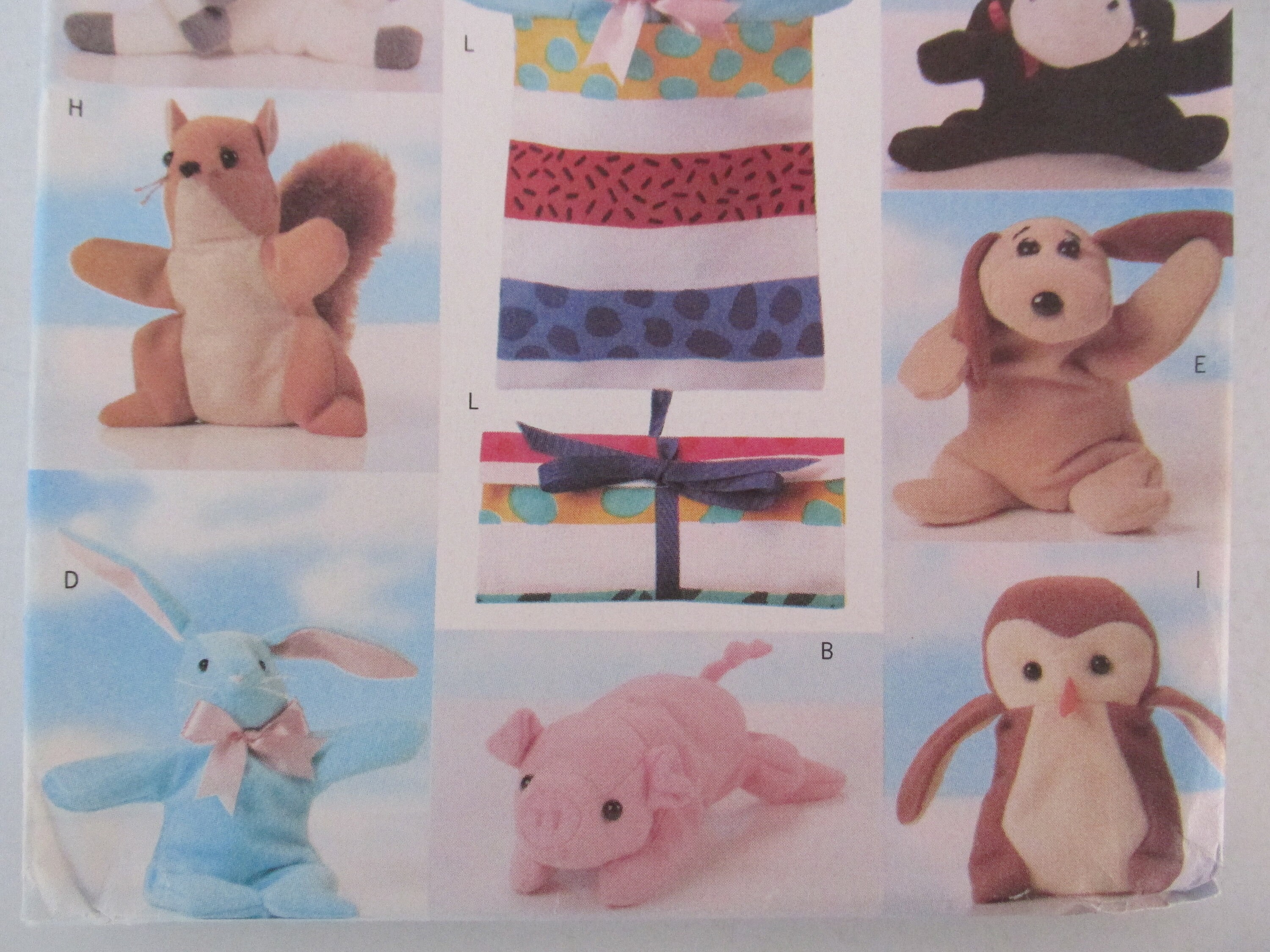 Butterick 5294 UNCUT Patrón de costura Bean Bag Animal | Etsy España