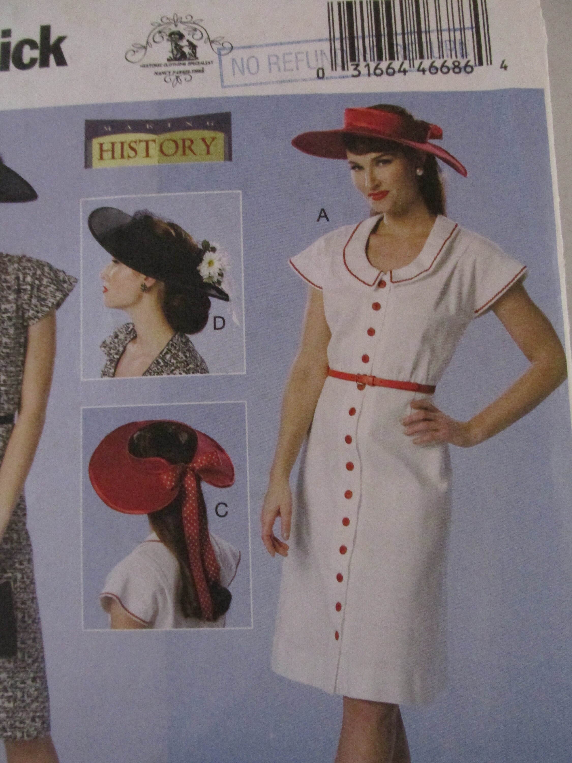 Butterick Making History Sewing Pattern 6363 1940s - Etsy UK
