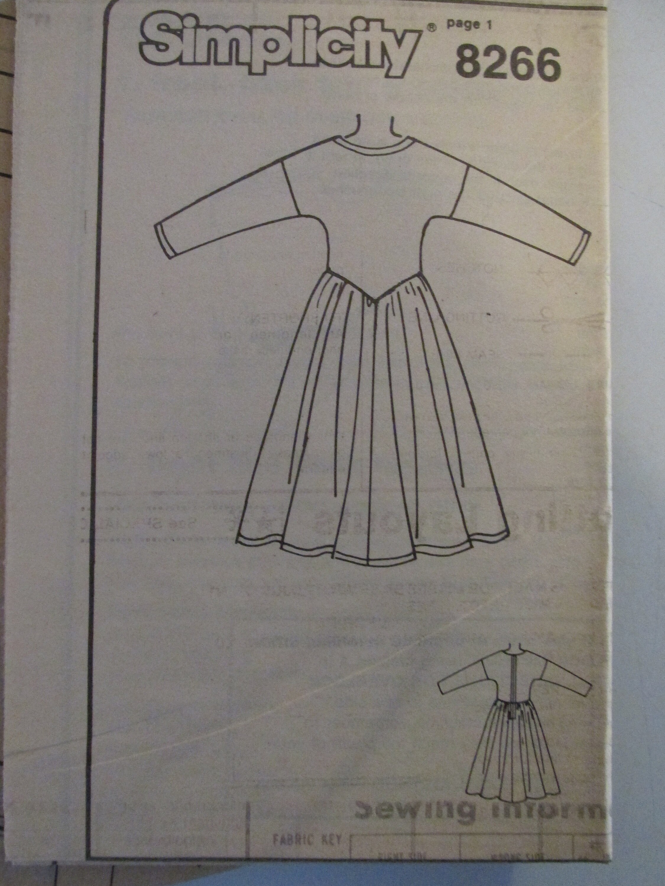 Simplicity 8266 Sewing Pattern UNCUT Misses Easy to | Etsy