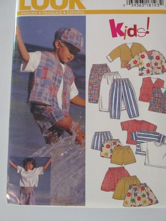 Sewing 6398 New Look 1995 Vintage Sewing Pattern Childrens Six Sizes in ...