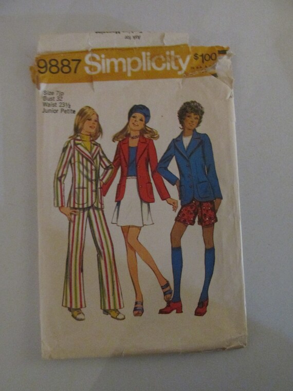 Simplicity CUT Sewing Pattern 9887 Junior Petite and | Etsy