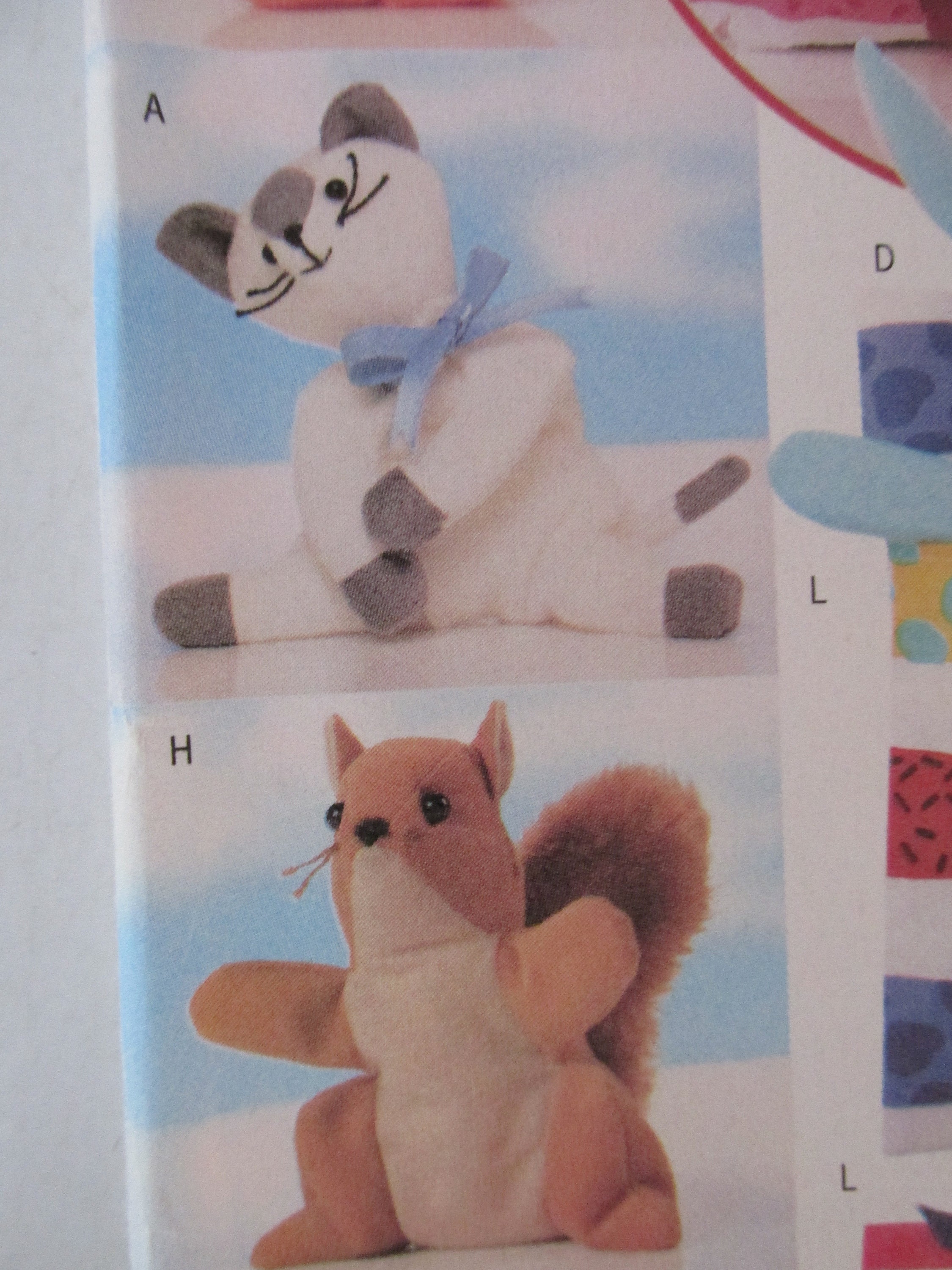 Butterick 5294 UNCUT Patrón de costura Bean Bag Animal | Etsy