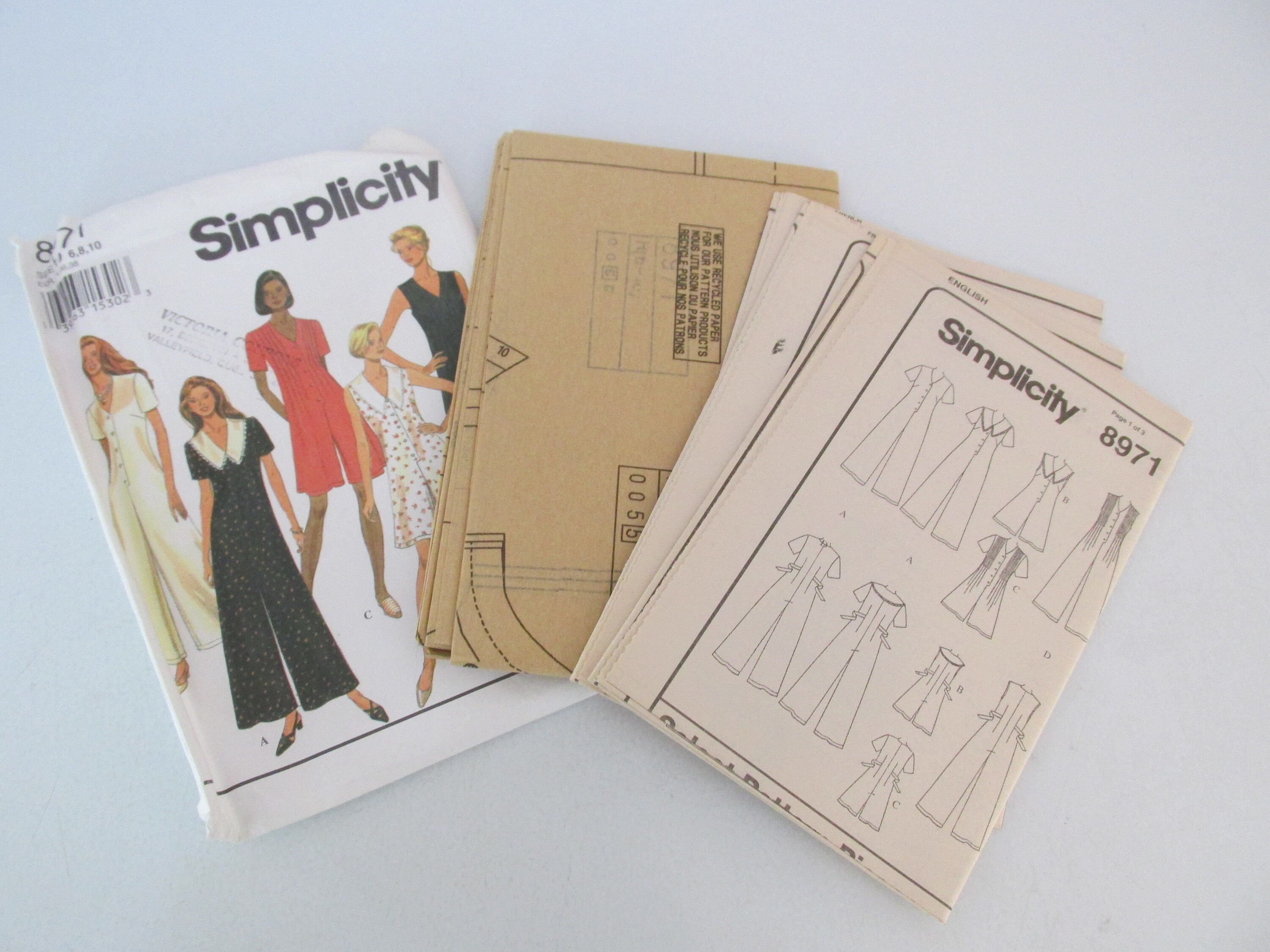 Simplicity 8971 Sewing Pattern UNCUT Misses' | Etsy