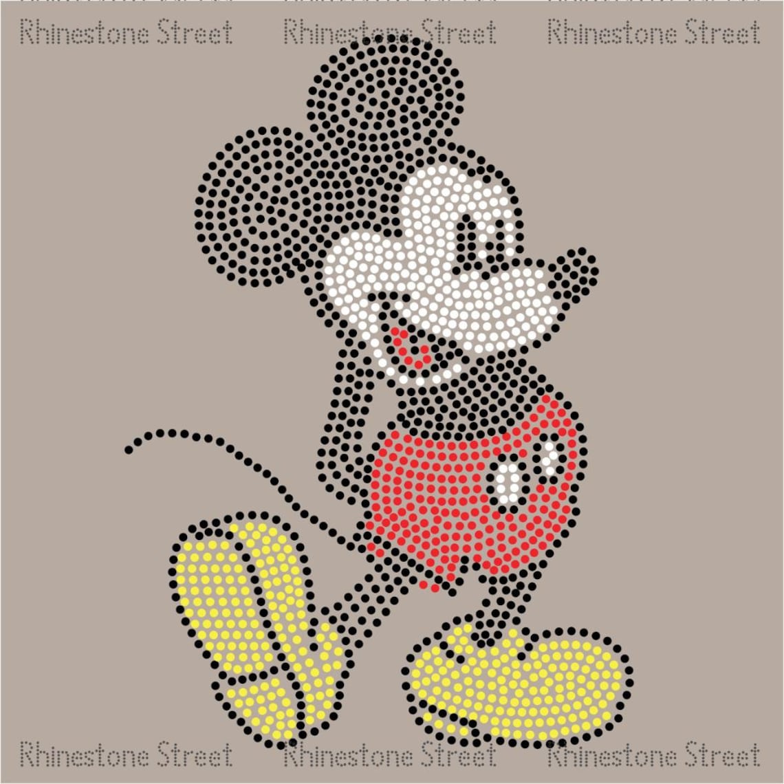 Mickei M Rhinestone Template DIY Shirt Design Download Template Cricut ...