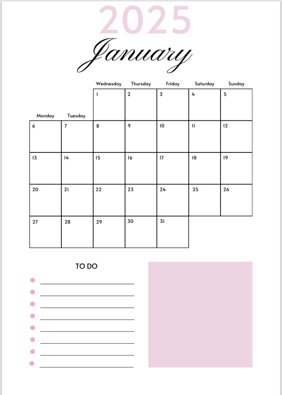Simple Planner for 2025 - Etsy