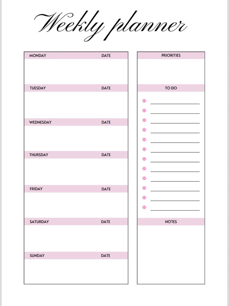 Simple Planner for 2025 - Etsy