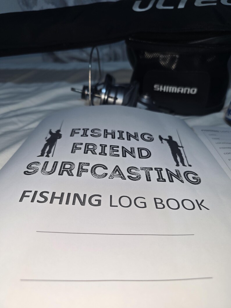 Printable Fishing Log Book | Surfcasting Fishing Journal | PDF Download ...