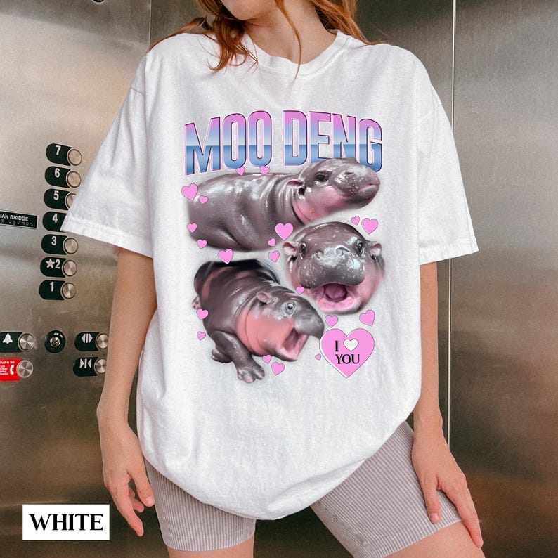 Moo Deng Bootleg PNG, Digital Download, Baby Hippo Png, Moo Deng PNG ...