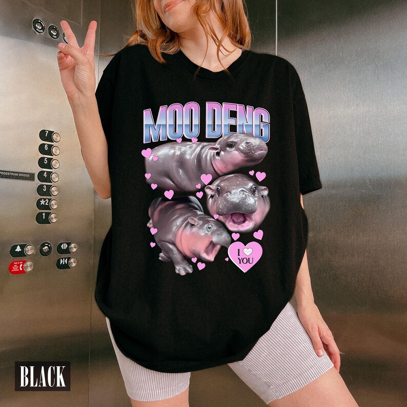Moo Deng Bootleg PNG, Digital Download, Baby Hippo Png, Moo Deng PNG ...