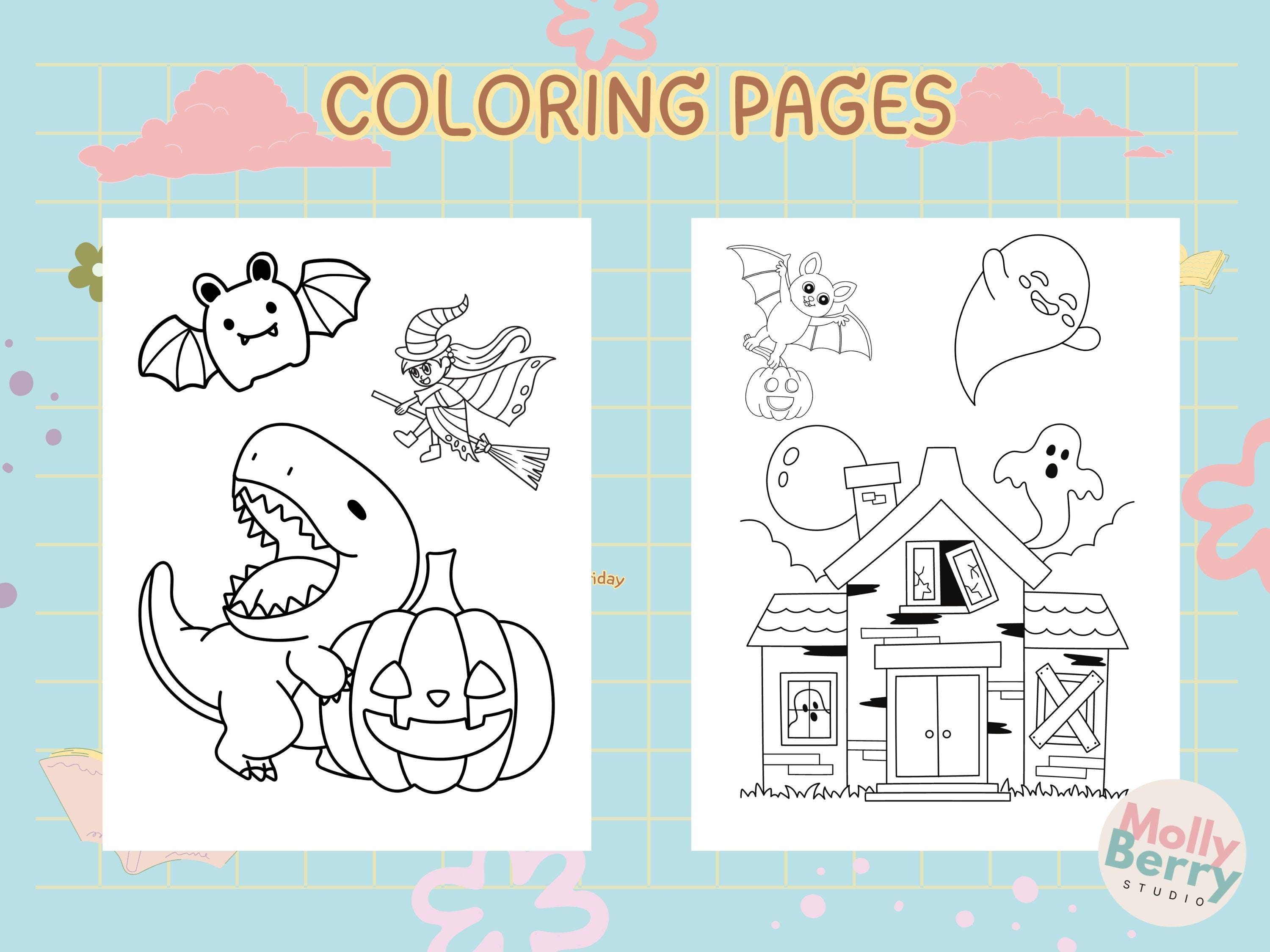 Halloween Coloring Pages, Spooky Cute, Coloring Pages, Cute Coloring ...