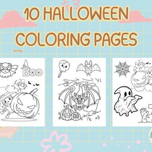 Halloween Coloring Pages, Spooky Cute, Coloring Pages, Cute Coloring ...