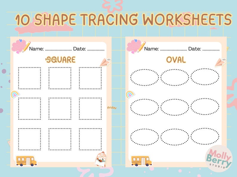 Shape Tracing, Tracing Worksheets, Learning Shapes, Tracing Sheets ...
