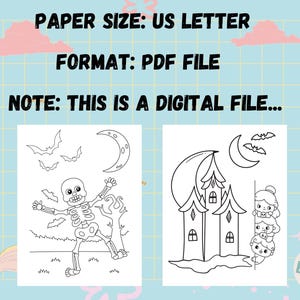 Halloween Coloring Pages, Spooky Cute, Coloring Pages, Cute Coloring ...