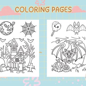 Halloween Coloring Pages, Spooky Cute, Coloring Pages, Cute Coloring ...