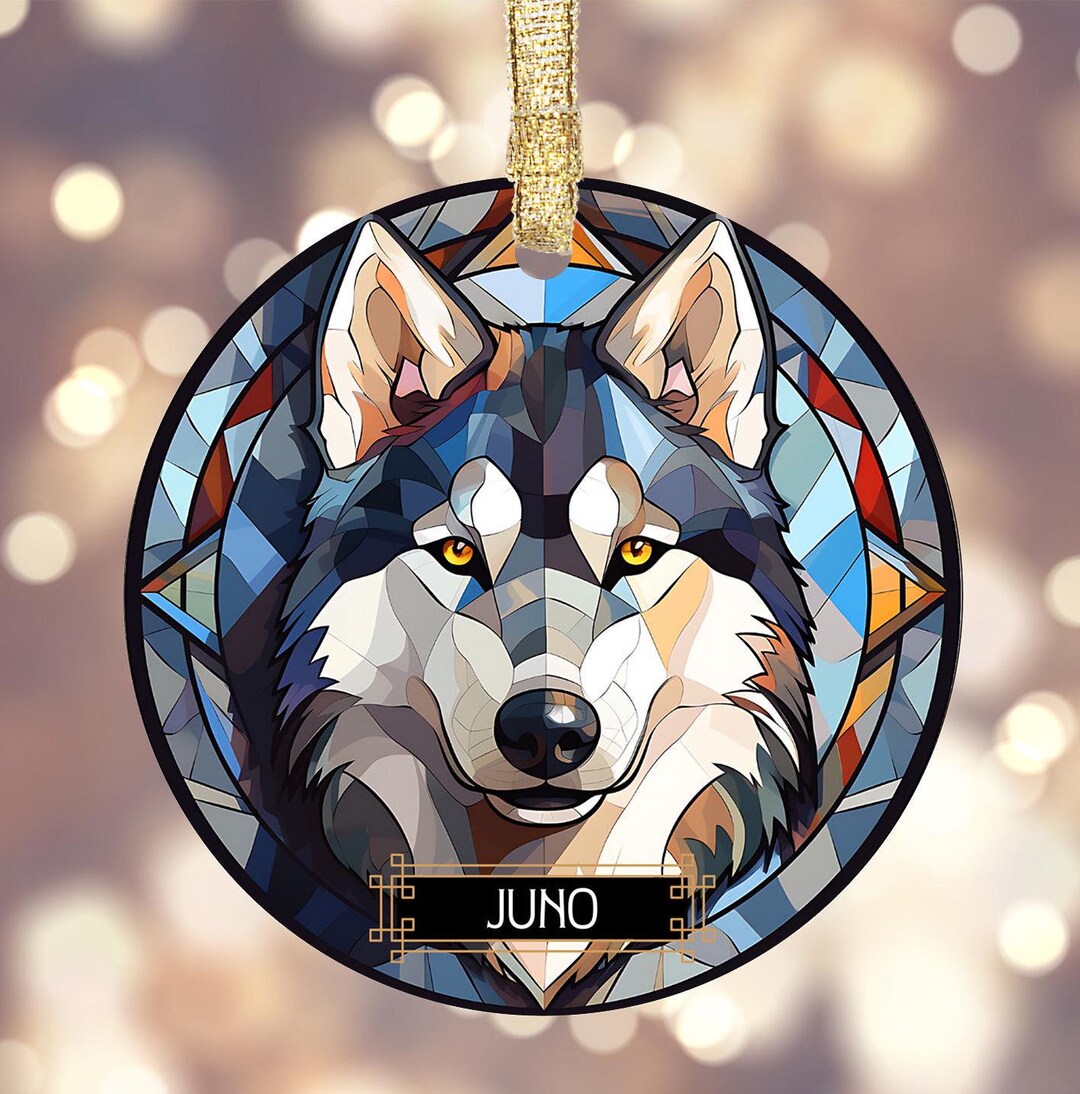 Personalized Husky Dog Mosaic Christmas Ornament, Custom Husky Ornament ...