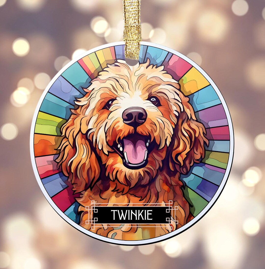 Personalized Cockapoo Mosaic Christmas Ornament, Custom Cockapoo ...