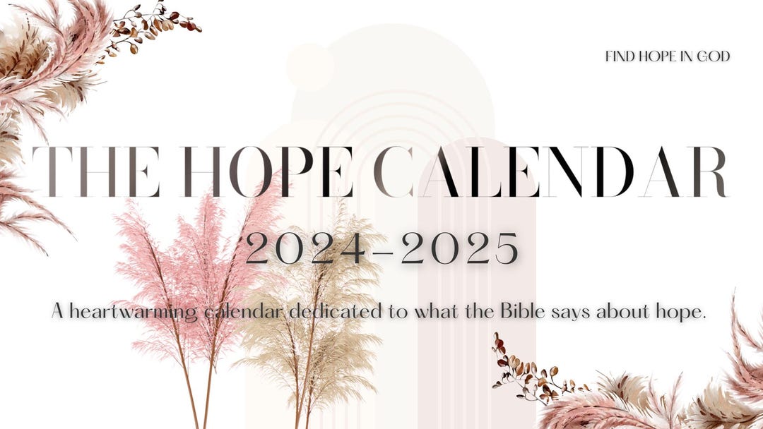 The Hope Calendar (for Use With Canva Pro) - Etsy