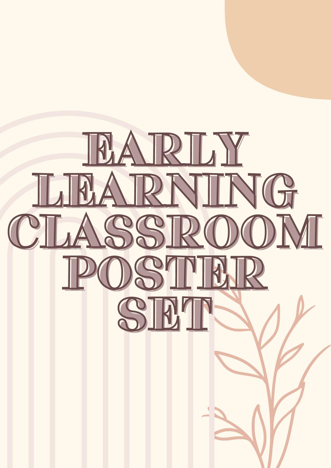 Classroom Posters for Early Learning Editable with Canva Pro - Etsy