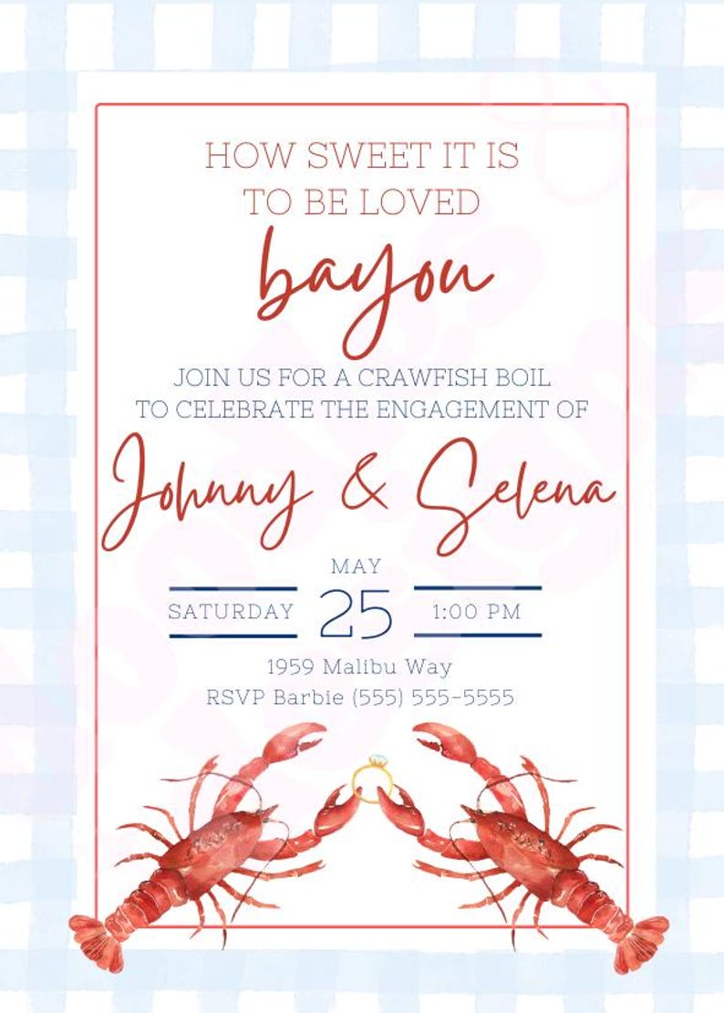 Custom Digital Invitation - Etsy