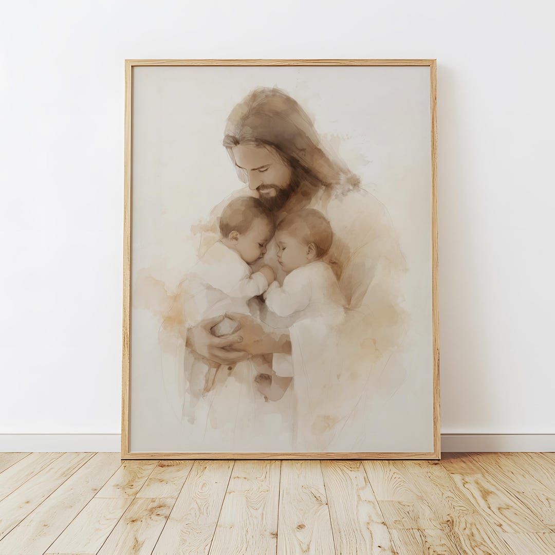 Jesus and Twin Babies, Christian Miscarriage Memorial, New Born ...
