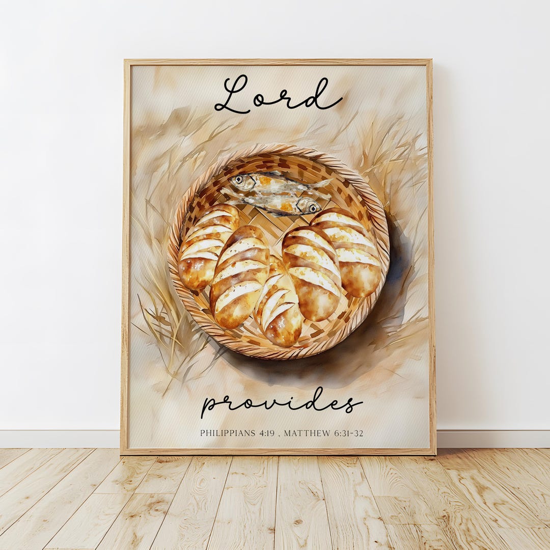 Lord Will Provide, Jesus Feeds the 5000, Jesus Art, Jesus Miracle ...