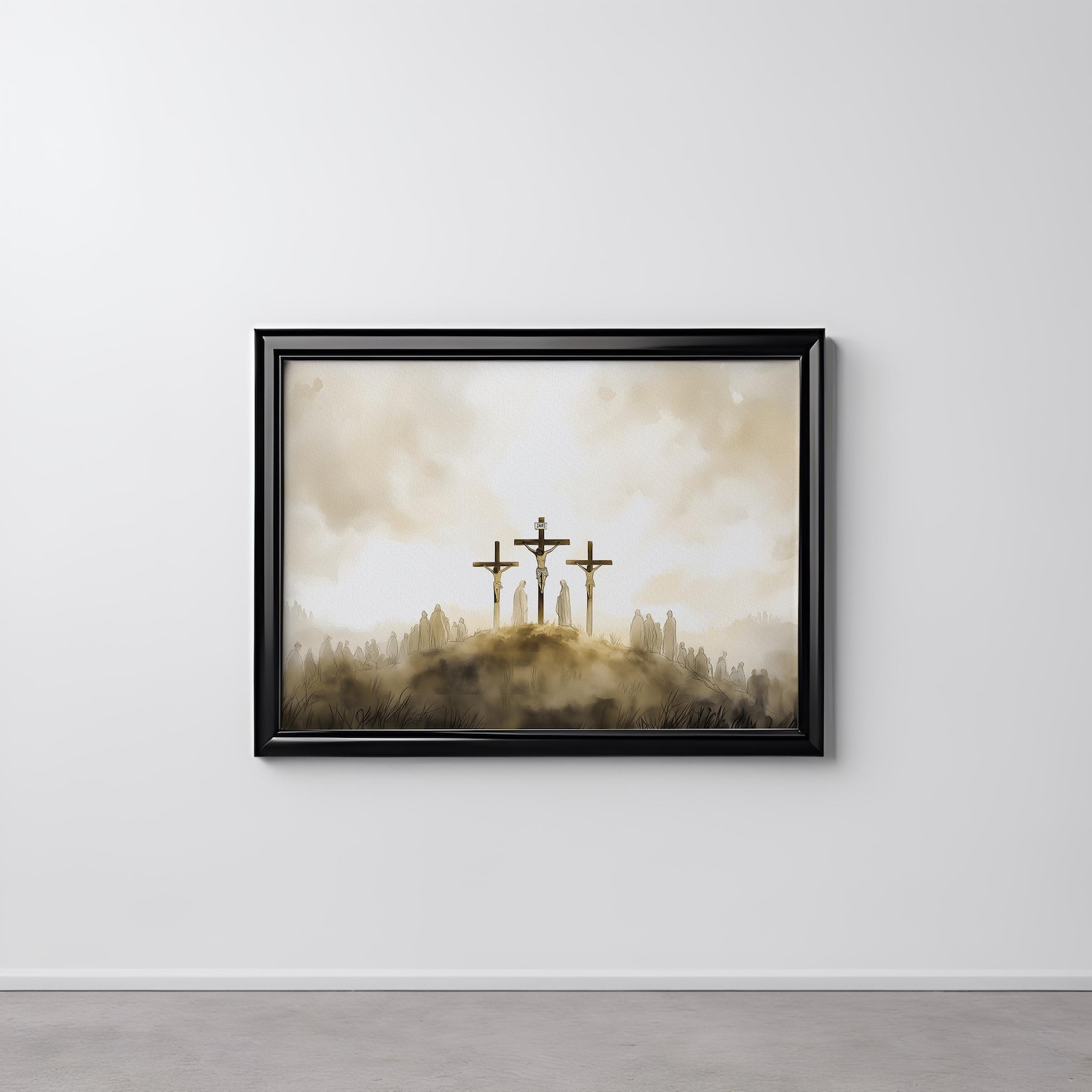 Crucifixion of Jesus Christ, Jesus Christ on the Cross Watercolor ...