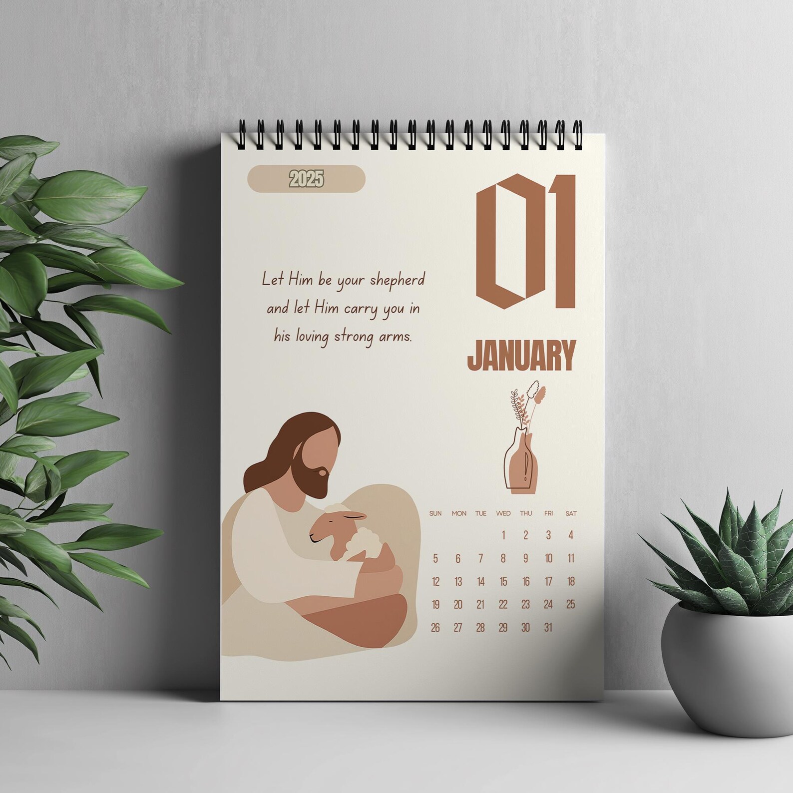 2025 Christian Calendar Printable, Christian Monthly Calendar ...