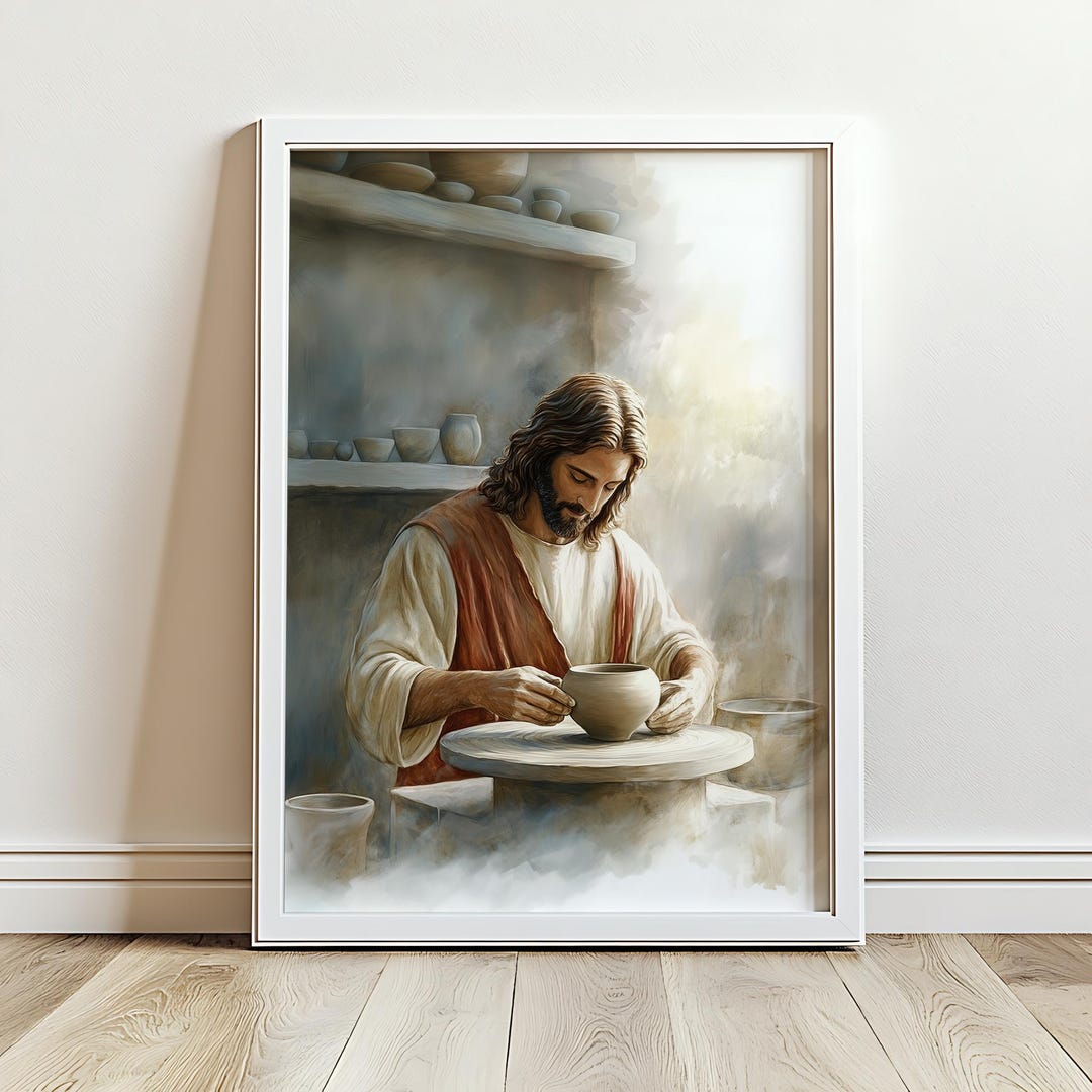 Master Potter, Jesus Christ Art, Christian Pottery, Gospel Art ...