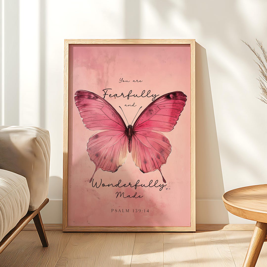 Psalm 139 Art, Fearfully and Wonderfully Made, Butterfly Coquette ...