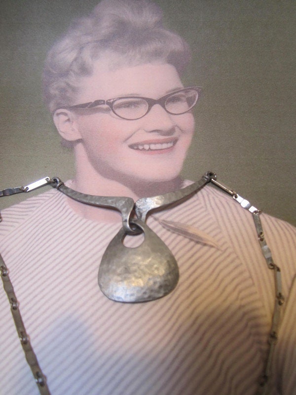 Vintage ART Signed 1960's Minimalist Era Choker High-end Designer. - Etsy