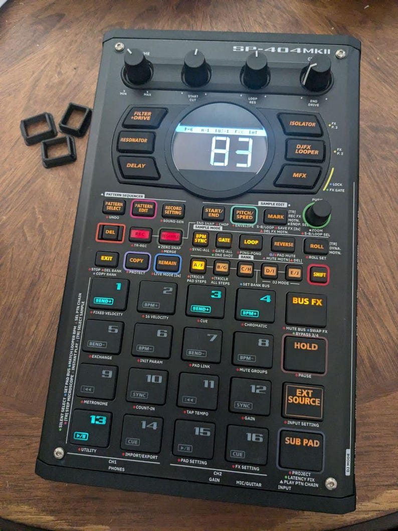 Roland SP-404 MKII Color Coded Skin With Version 4.04 Shortcuts ...