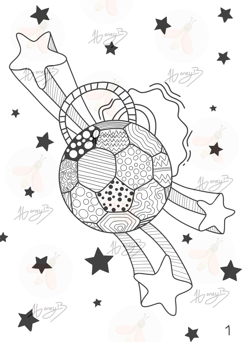 Football Colouring Pack - Etsy