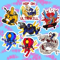 Mirage X V2 Yuri ULTRAKILL Sticker Designed by Tikuscore - Etsy
