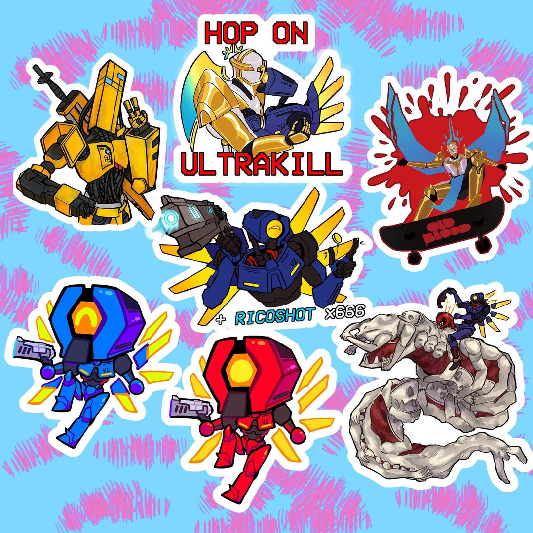 ULTRAKILL Stickers: Waterproof Holographic PVC Stickers - Etsy