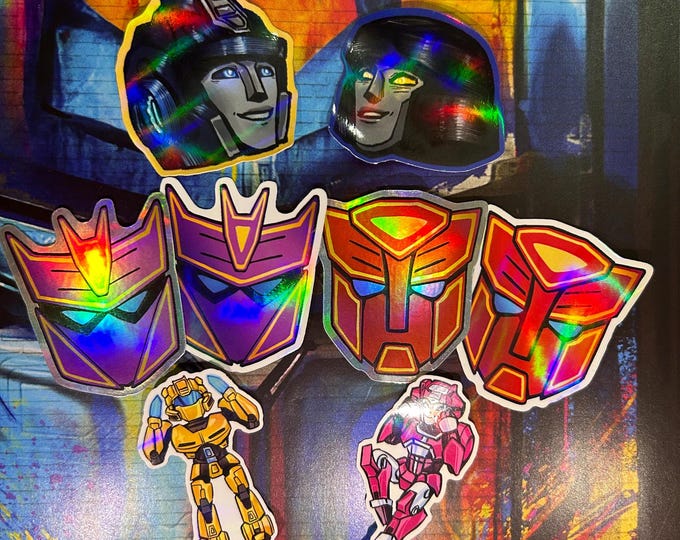 TF MTMTE TFA Starscream Sticker Sheets - Etsy